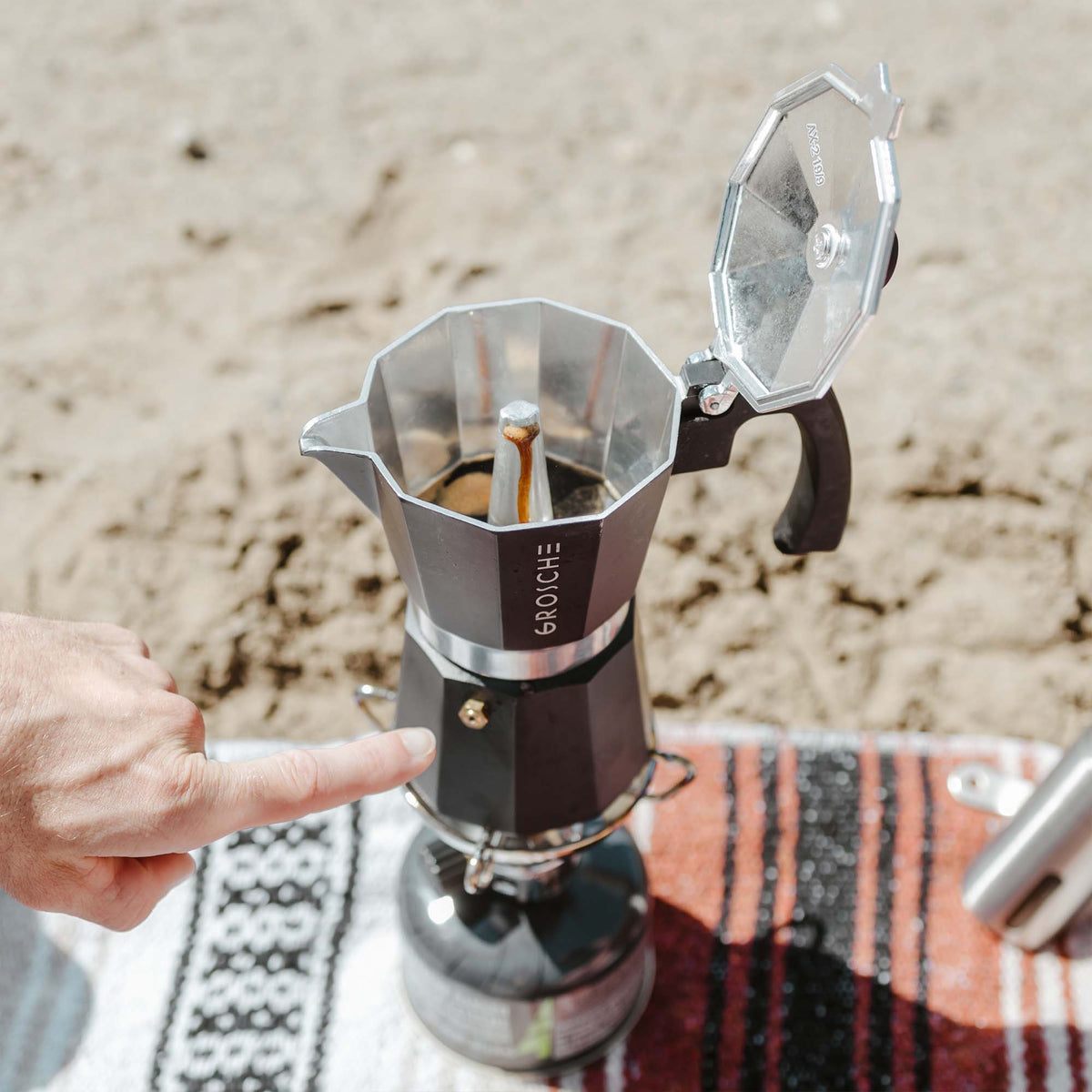 MILANO Stovetop Espresso Maker, Moka Pot, 6 Espresso Cup | GROSCHE