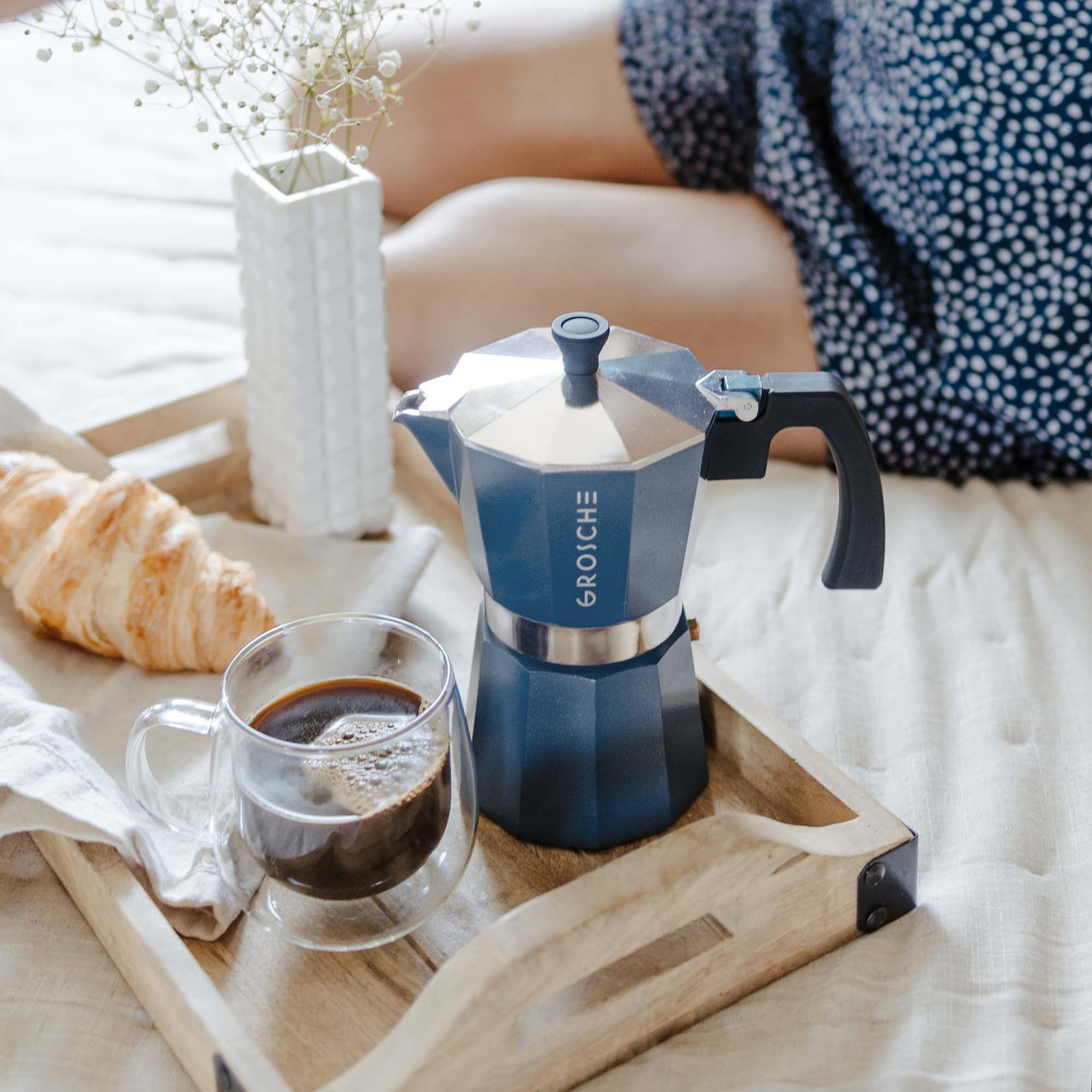 MILANO Stovetop Espresso Maker, Moka Pot, 3 Espresso Cup | GROSCHE