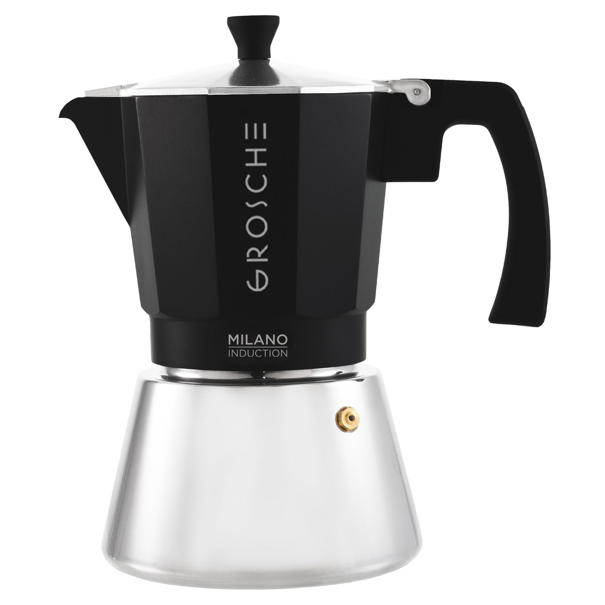 MILANO INDUCTION Stainless Steel Moka Pot, 9 Espresso Cup | GROSCHE