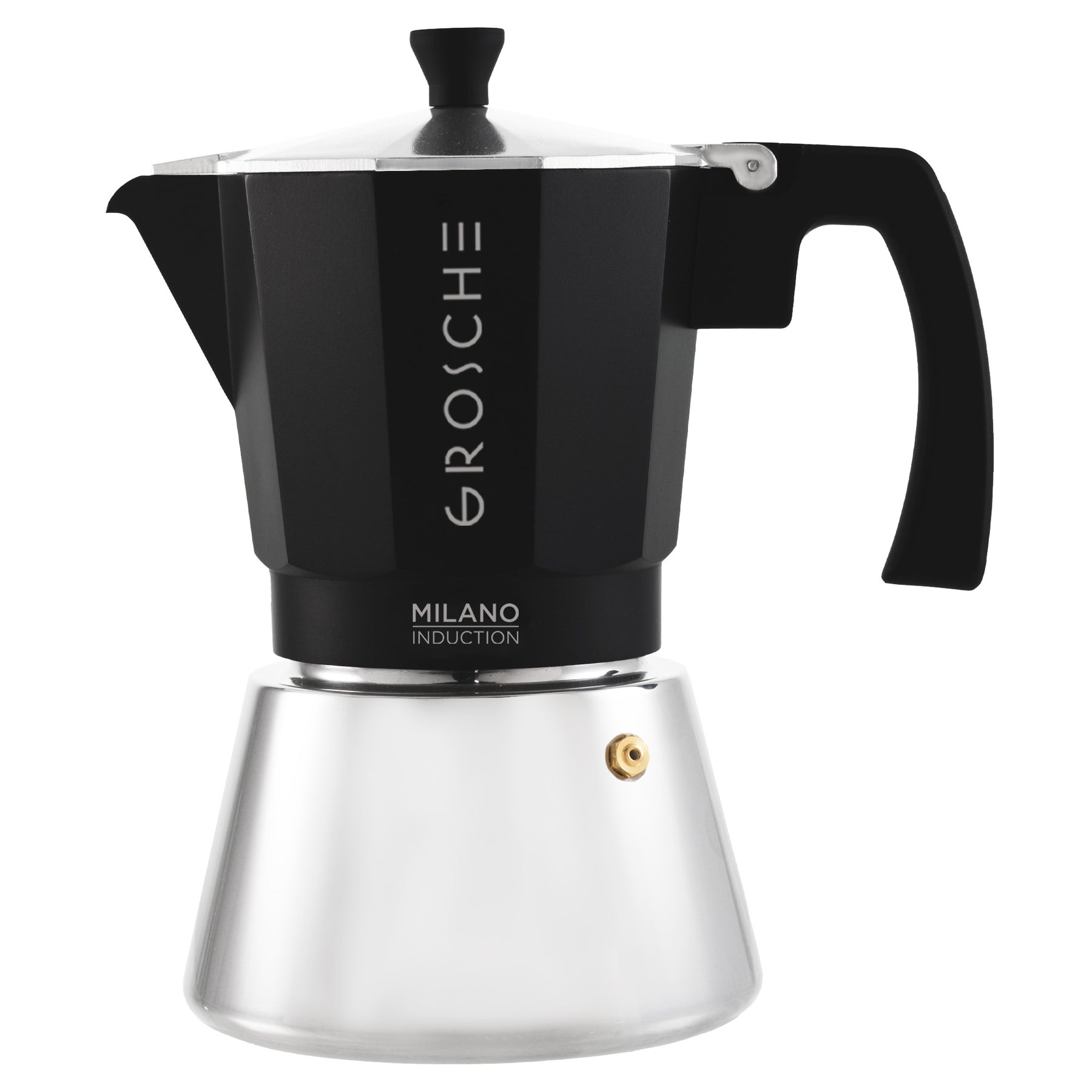 MILANO INDUCTION Stainless Steel Moka Pot, 9 Espresso Cup | GROSCHE
