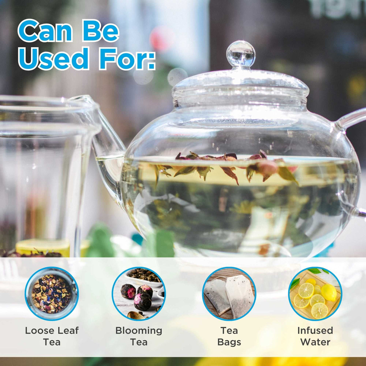 MONACO Glass Teapot With Glass Infuser - GROSCHE