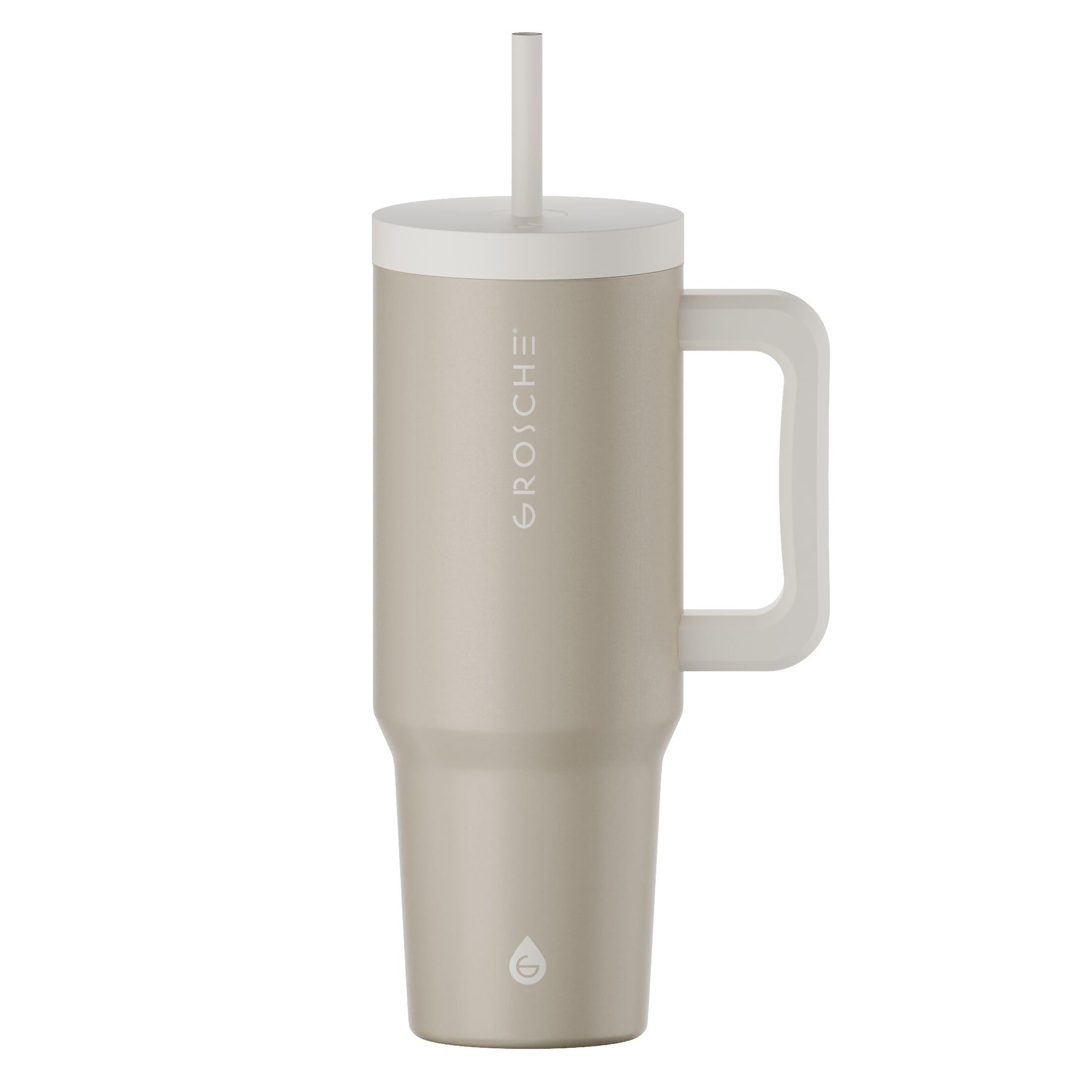 ASPEN Insulated Tumbler with Handle and Straw, 40oz - GROSCHE